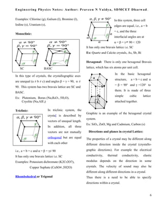 Crystal structure notes | DOC