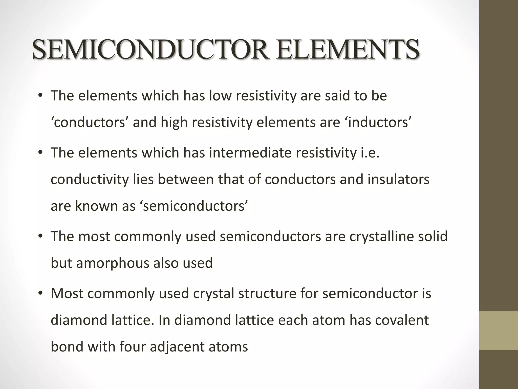 Crystal structure of importance semiconductors | PPTX