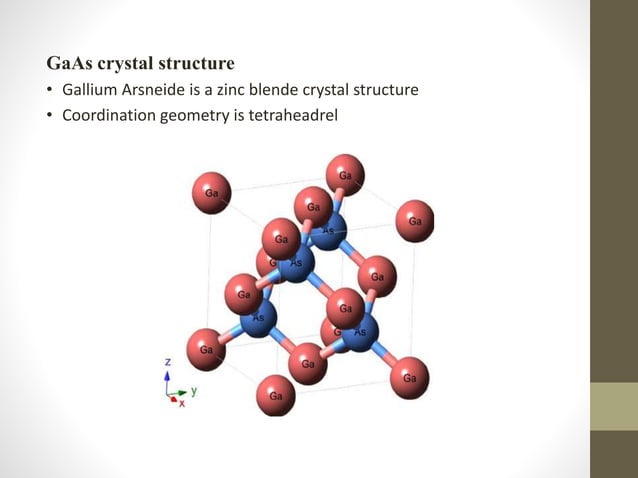 Crystal structure of importance semiconductors | PPTX