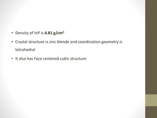 Crystal structure of importance semiconductors | PPTX