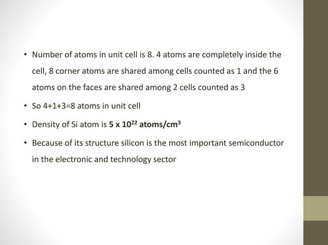Crystal structure of importance semiconductors | PPTX