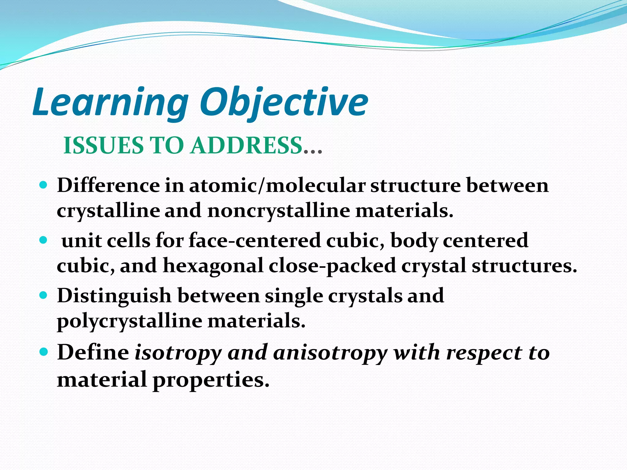 Crystal structure of metal | PPTX