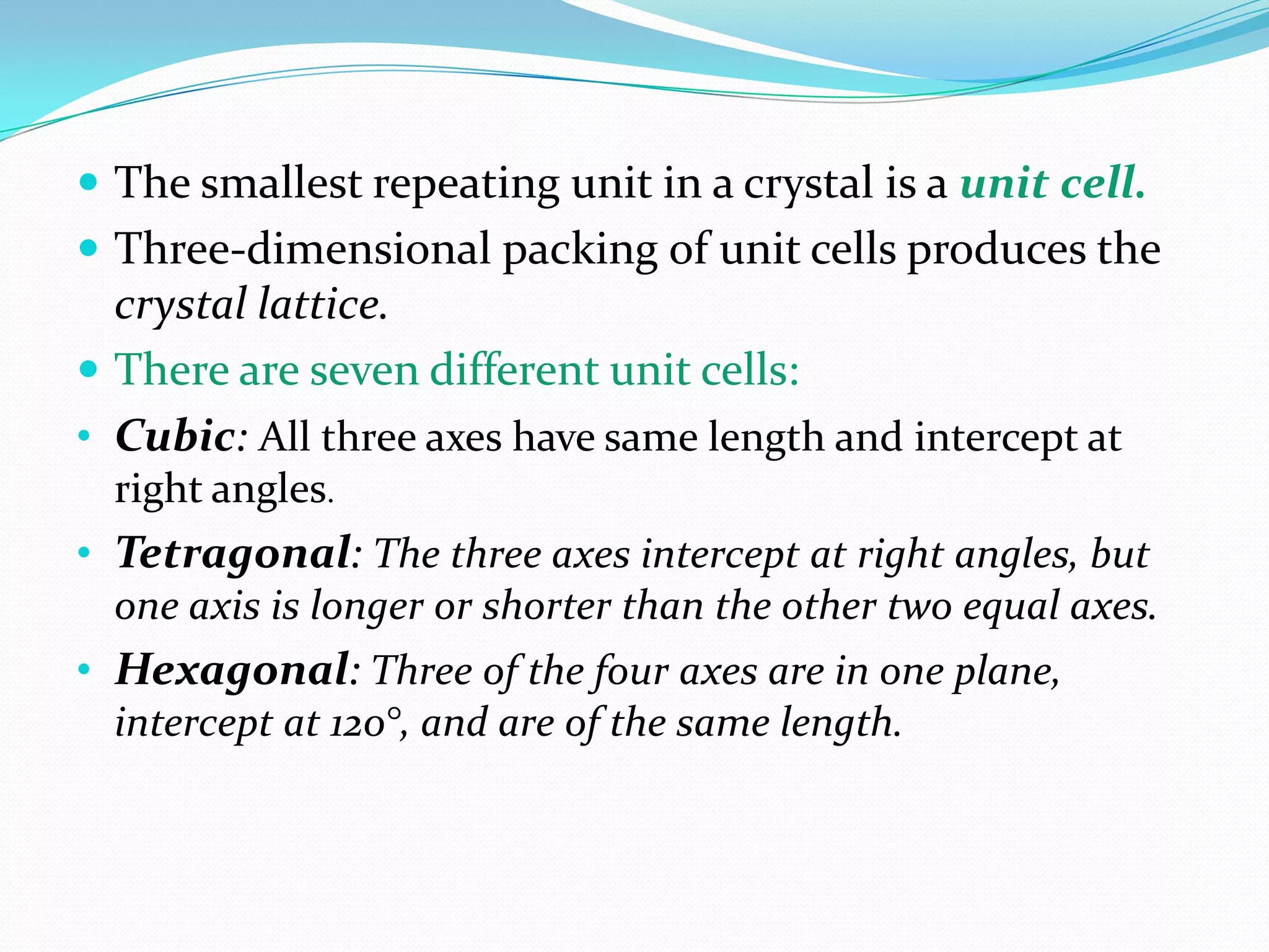 Crystal structure of metal | PPTX