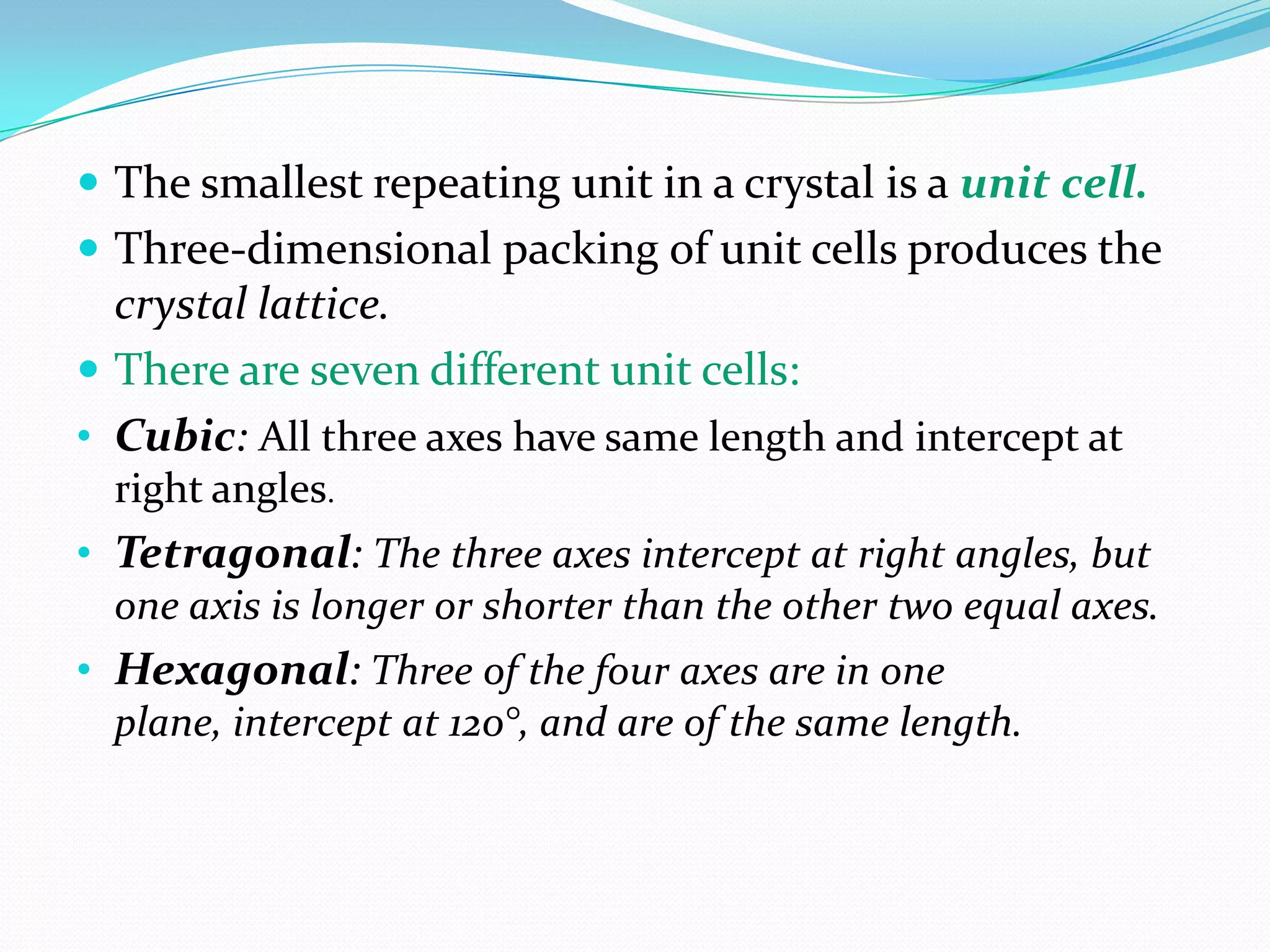 Crystal structure of metal | PPTX