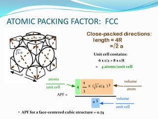 Crystal structure of metal | PPT