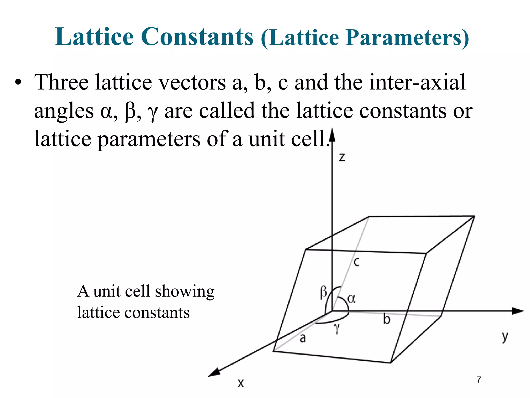 Crystal structure of metals and semiconductors | PPTX