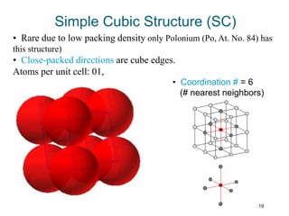 Crystal structure of metals and semiconductors | PPTX