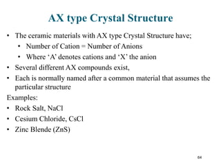 Crystal structure of metals and semiconductors | PPTX