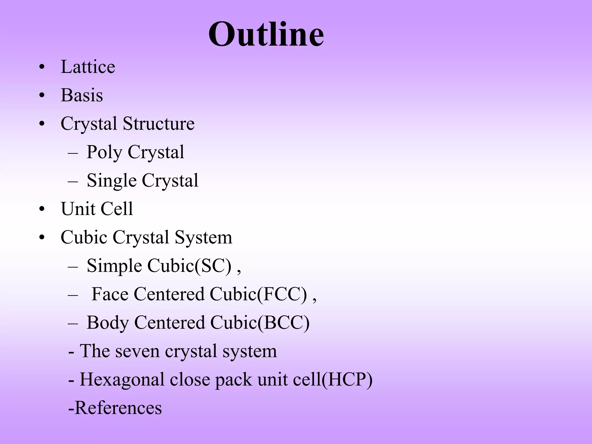 Crystal structure | PPTX