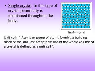 Crystal structure | PPTX