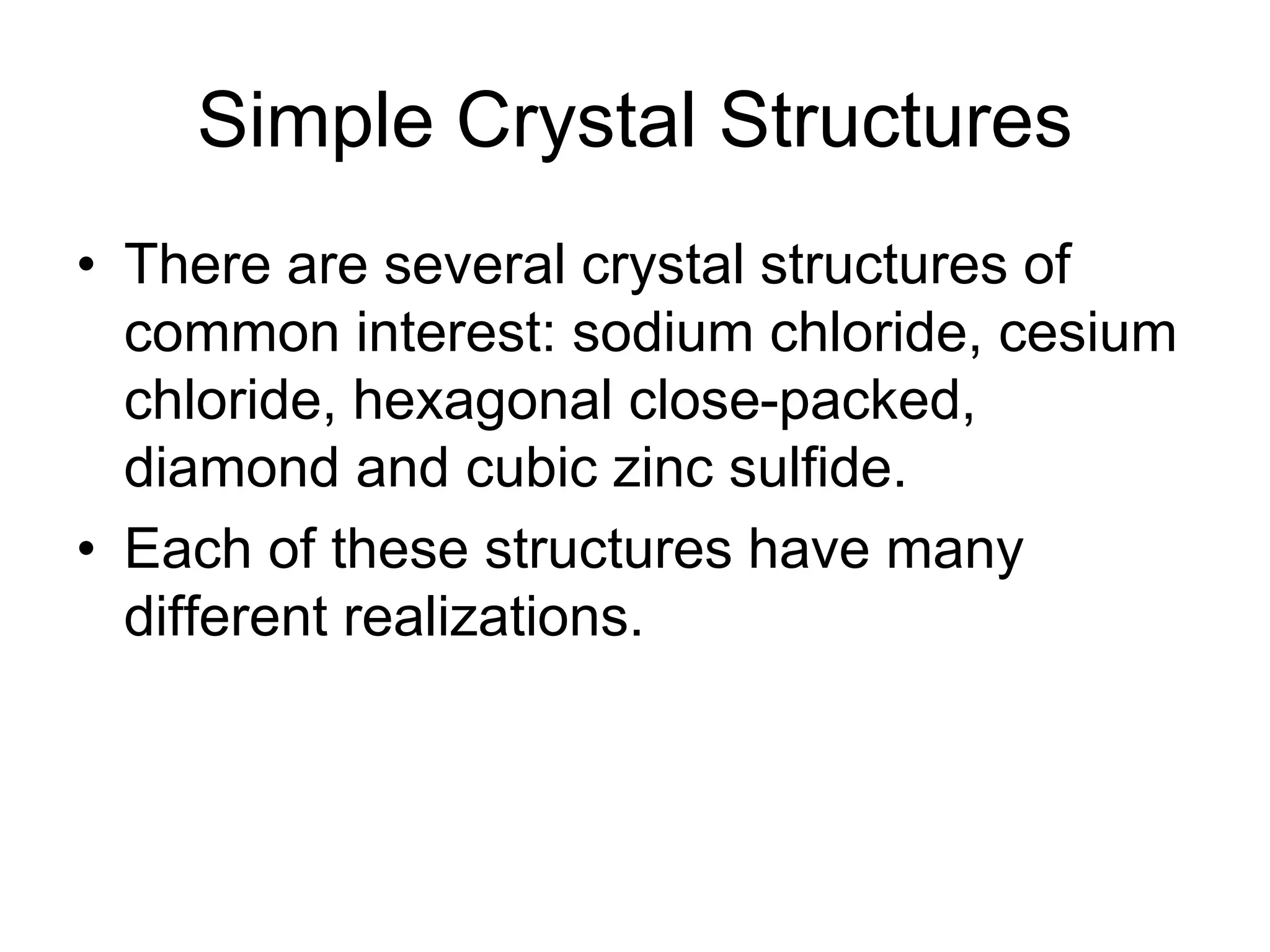 Crystal structure | PPTX
