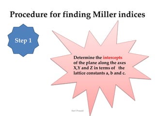 Crystal structures in material science | PPTX