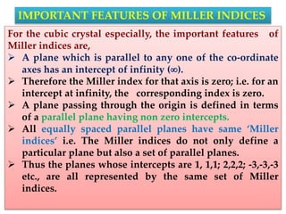Crystal structures in material science | PPTX