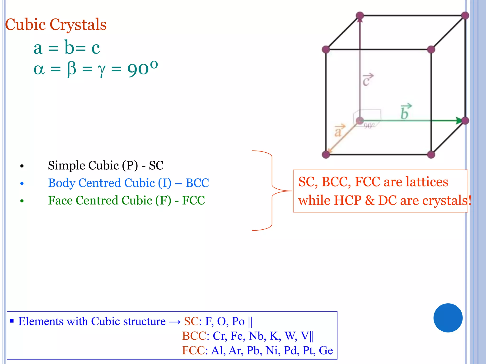 Crystal structures | PPTX