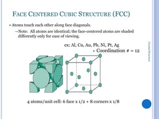 Crystal structures | PPTX