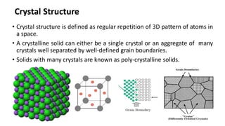 Crystal structures | PPTX