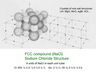 crystal structures (week 2).pdf | Chemistry | Science