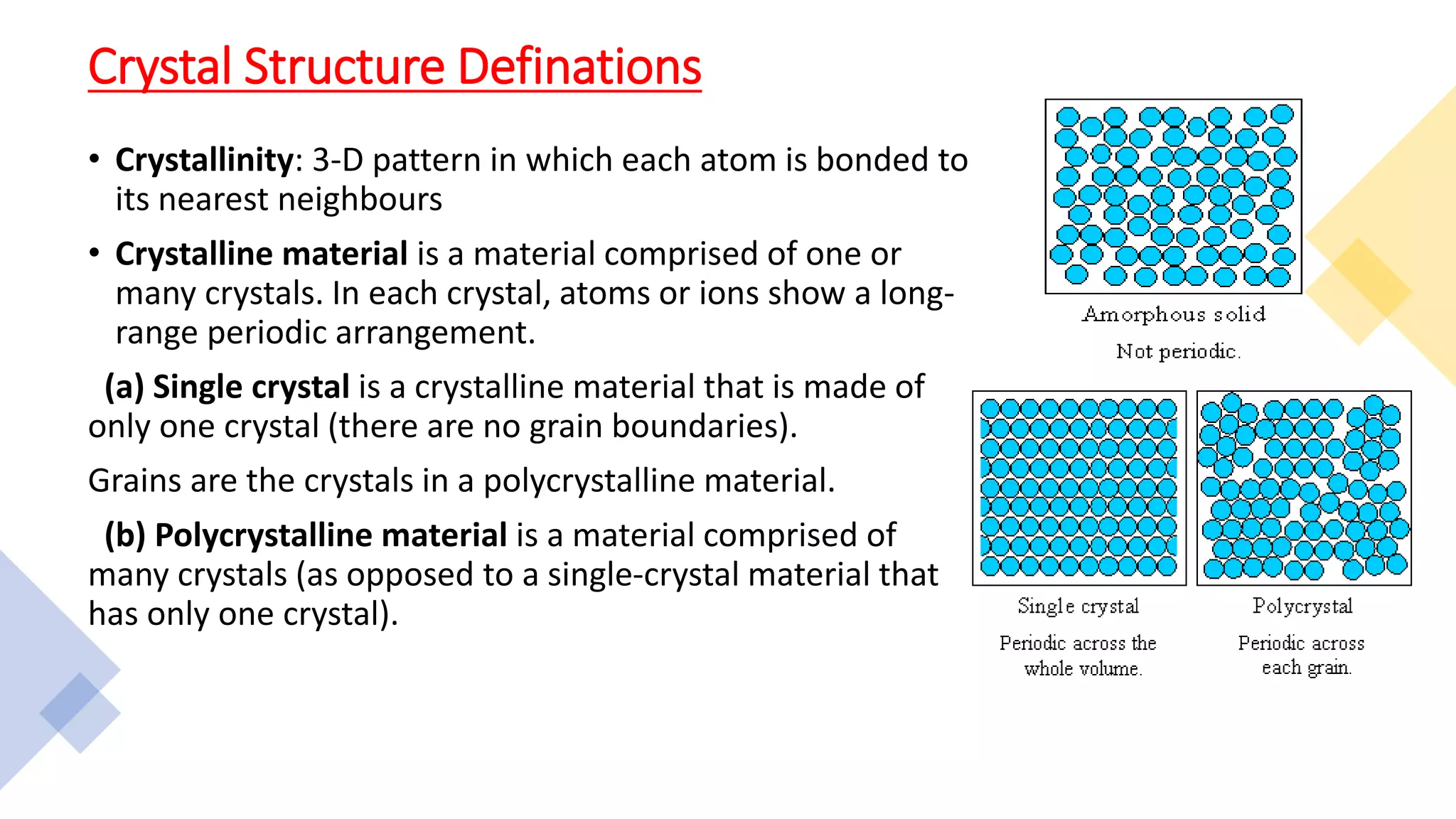 Crystal structure_ Engineering Physics | PPTX