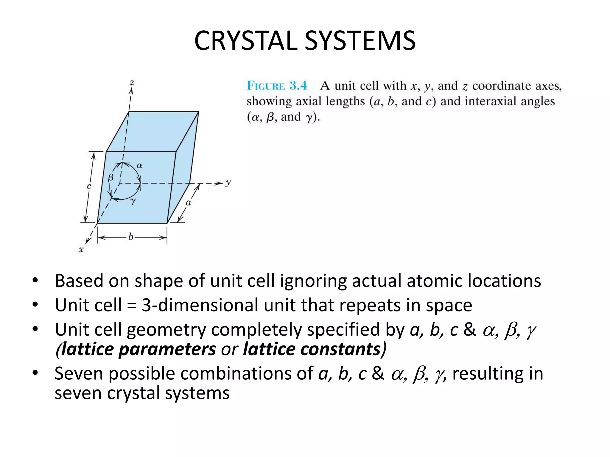 Crystal and Crystal Systems PowerPoint Presentation | PDF