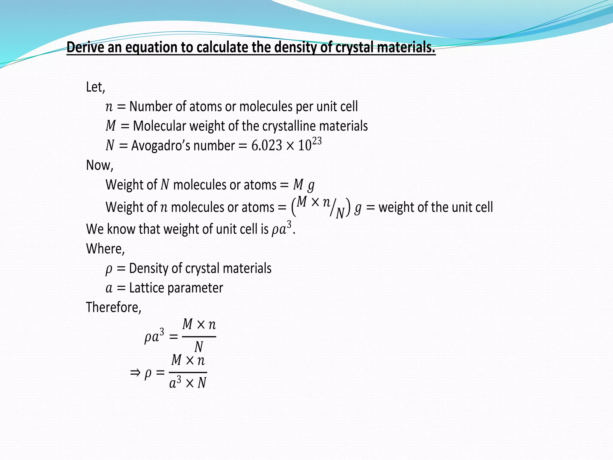 Crystal Structure, BCC ,FCC,HCP | PPTX