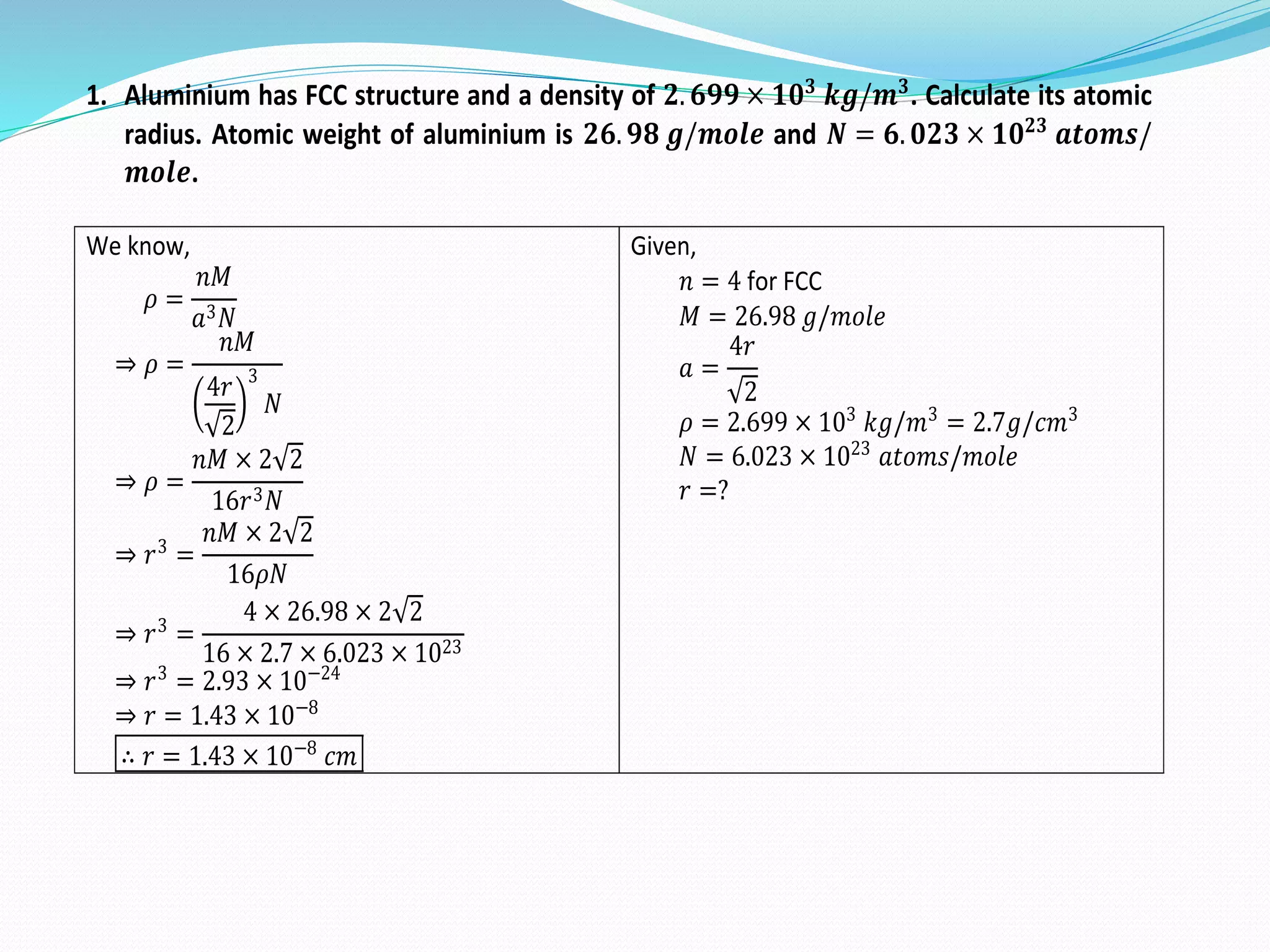 Crystal Structure, BCC ,FCC,HCP | PPTX