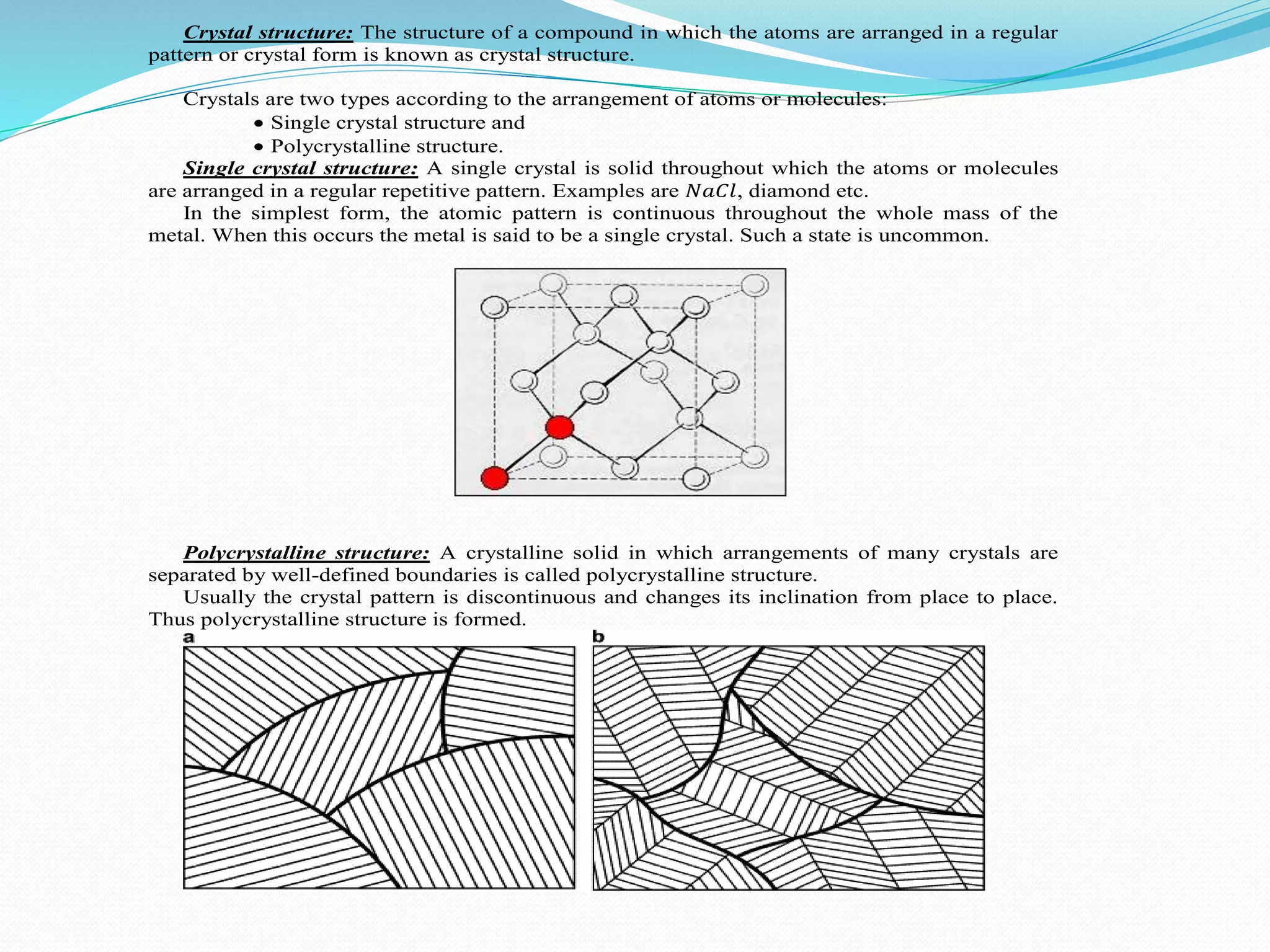 Crystal Structure, BCC ,FCC,HCP | PPTX