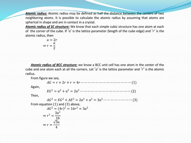Crystal Structure, BCC ,FCC,HCP | PPTX