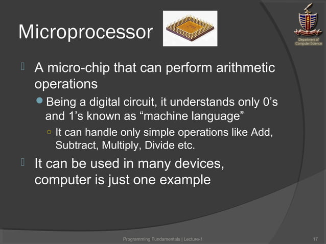 Fundamental Programming Lect 1 | PPT