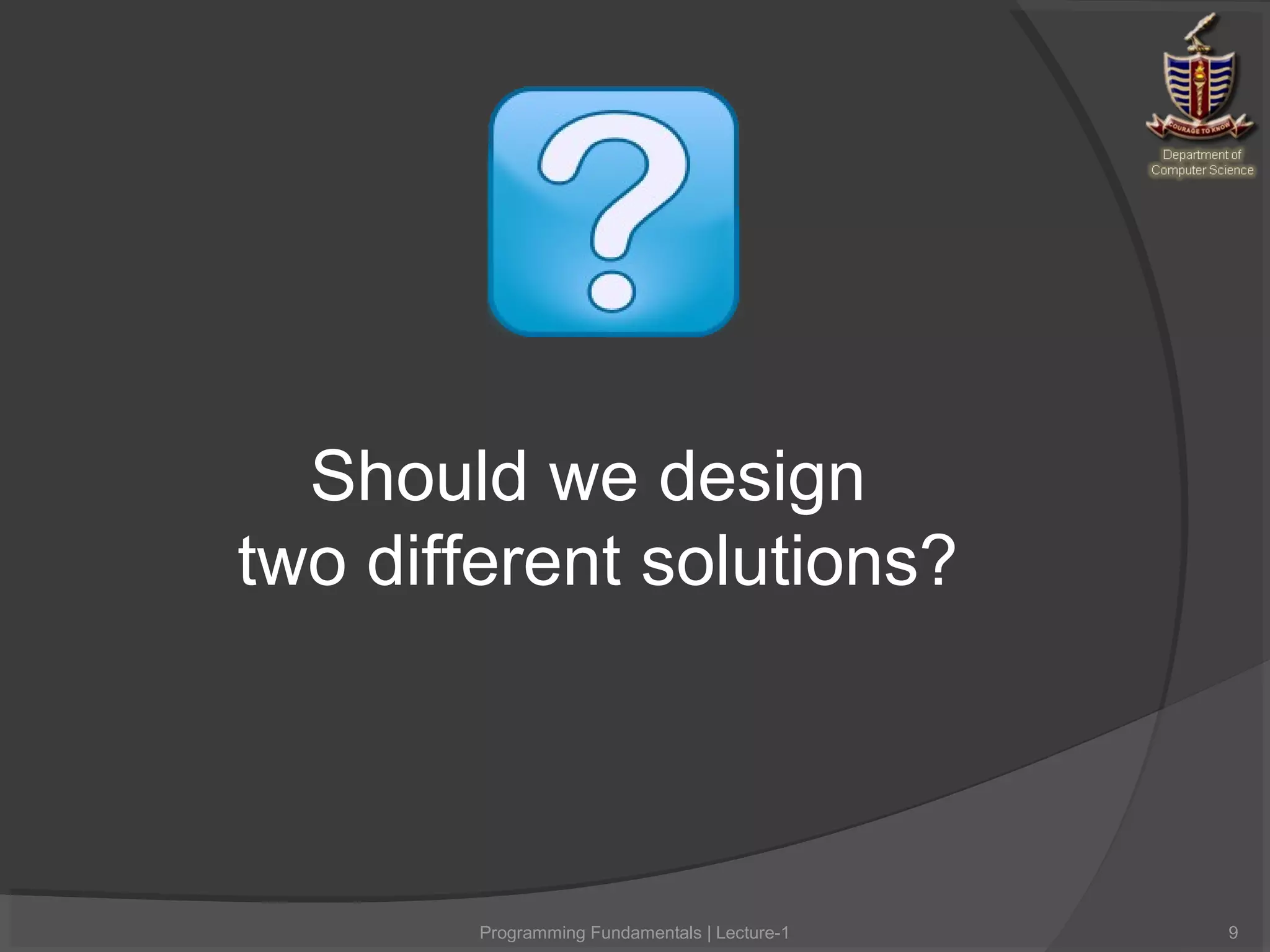 Fundamental Programming Lect 3 Ppt