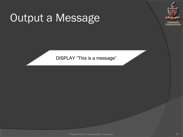 Fundamental Programming Lect 3 | PPT