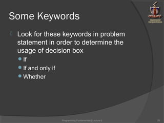 Fundamental Programming Lect 3 | PPT