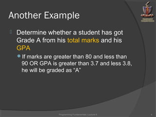 Fundamental Programming Lect 5 | PPT