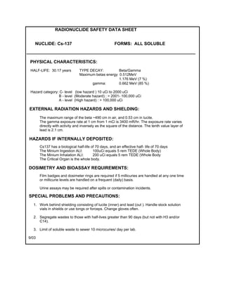 Cs 137 | PDF