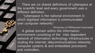 CYBERSPACE & CRIMINAL BEHAVIOR | PPTX