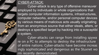 CYBERSPACE & CRIMINAL BEHAVIOR | PPTX