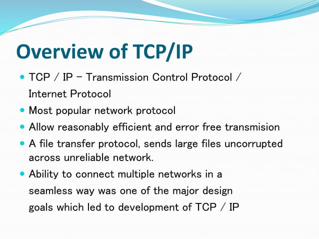 cyber security (TCP / IP) | PPTX