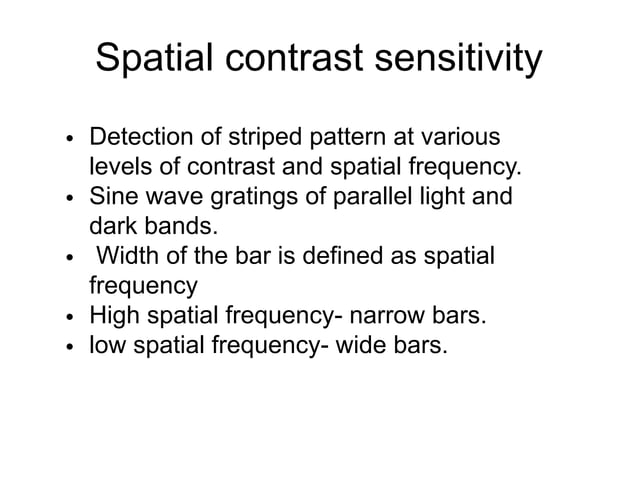 Contrast sensitivity | PDF