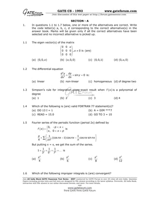 Gate-Cs 1993 | PDF