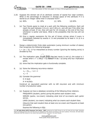 Gate-Cs 1998 | PDF