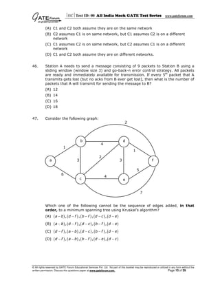 Gate-Cs 2006 | PDF | Programming Languages | Computing