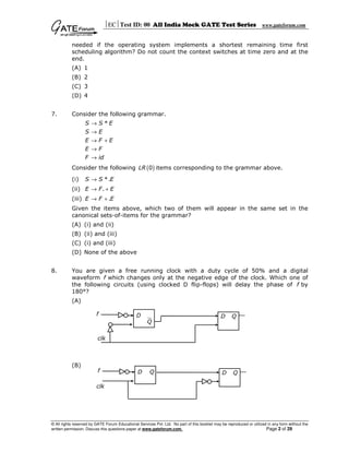 Gate-Cs 2006 | PDF