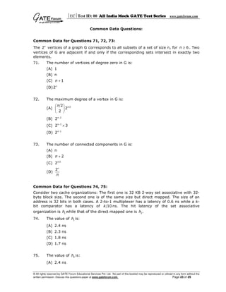 Gate-Cs 2006 | PDF | Programming Languages | Computing