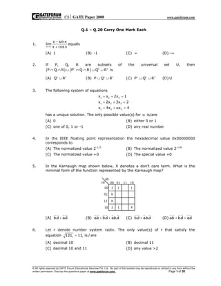Gate-Cs 2008 | PDF