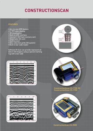 Construction Scan 2500 GPR | PDF