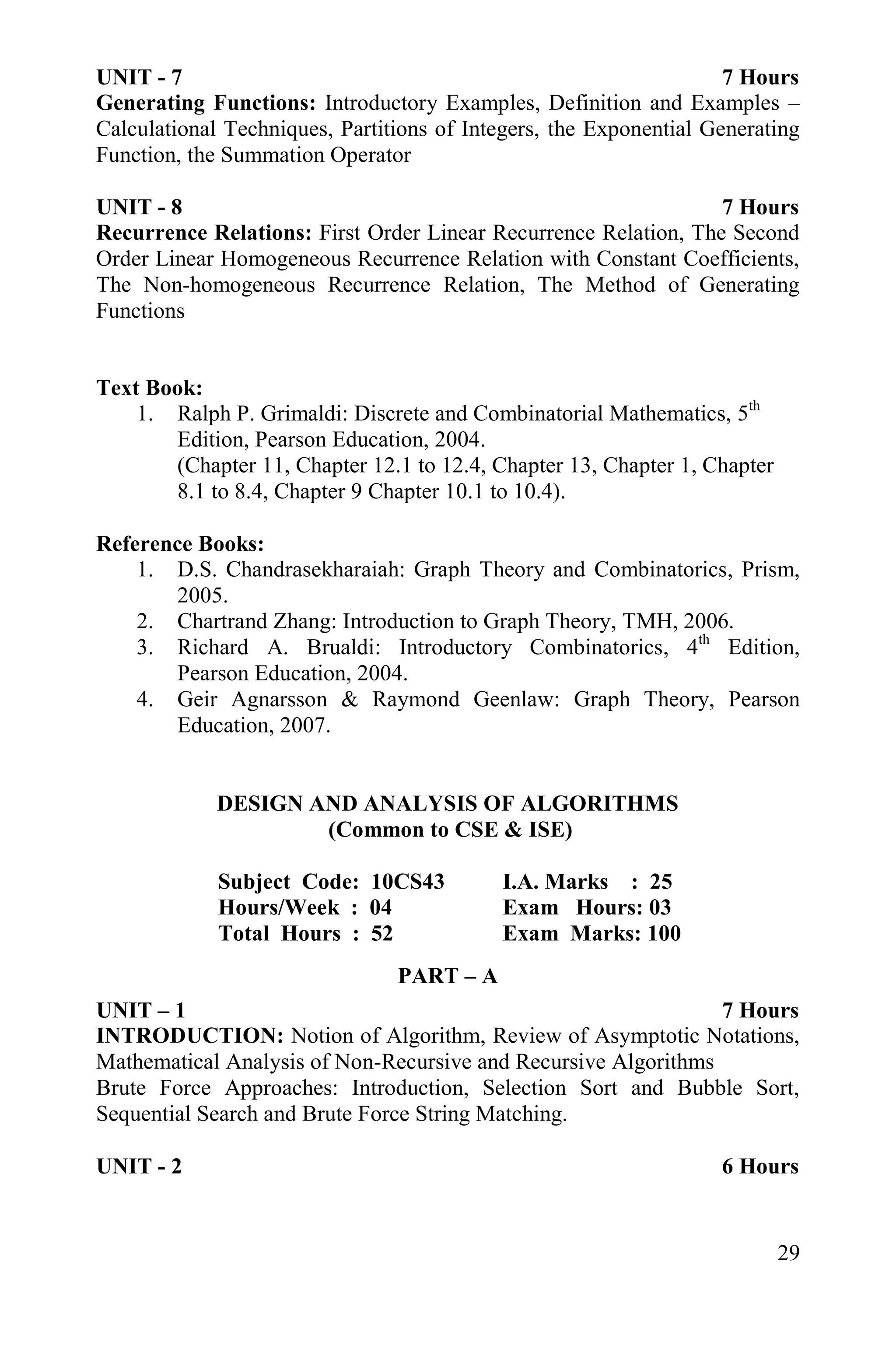 Computer Science syllabus | PDF | Educational Assessment | Education