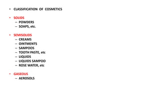 Cosmetic Science | PPTX