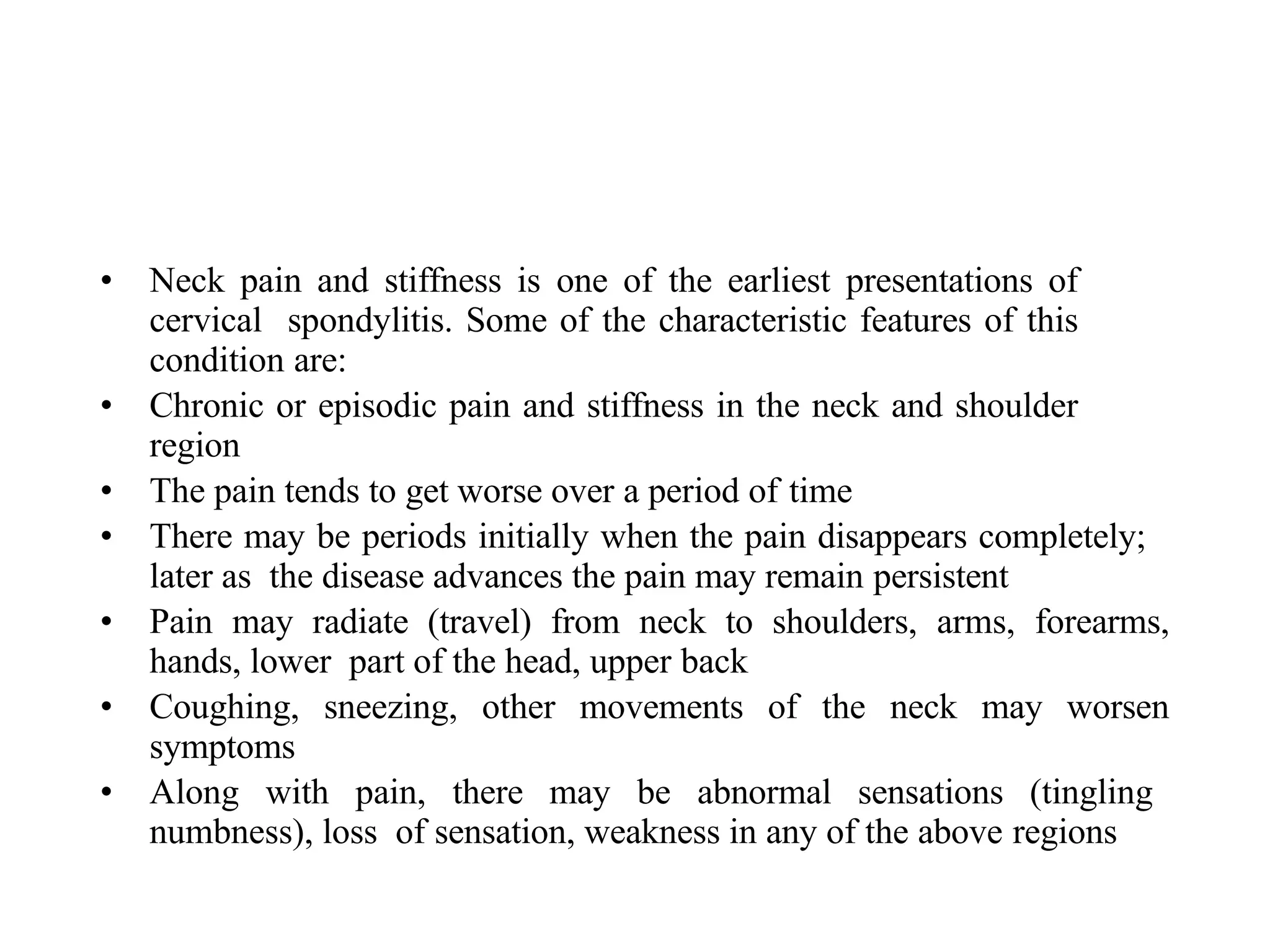 Cervical and Lumbar pathology.ppt Pathologies here can affect neck and ...