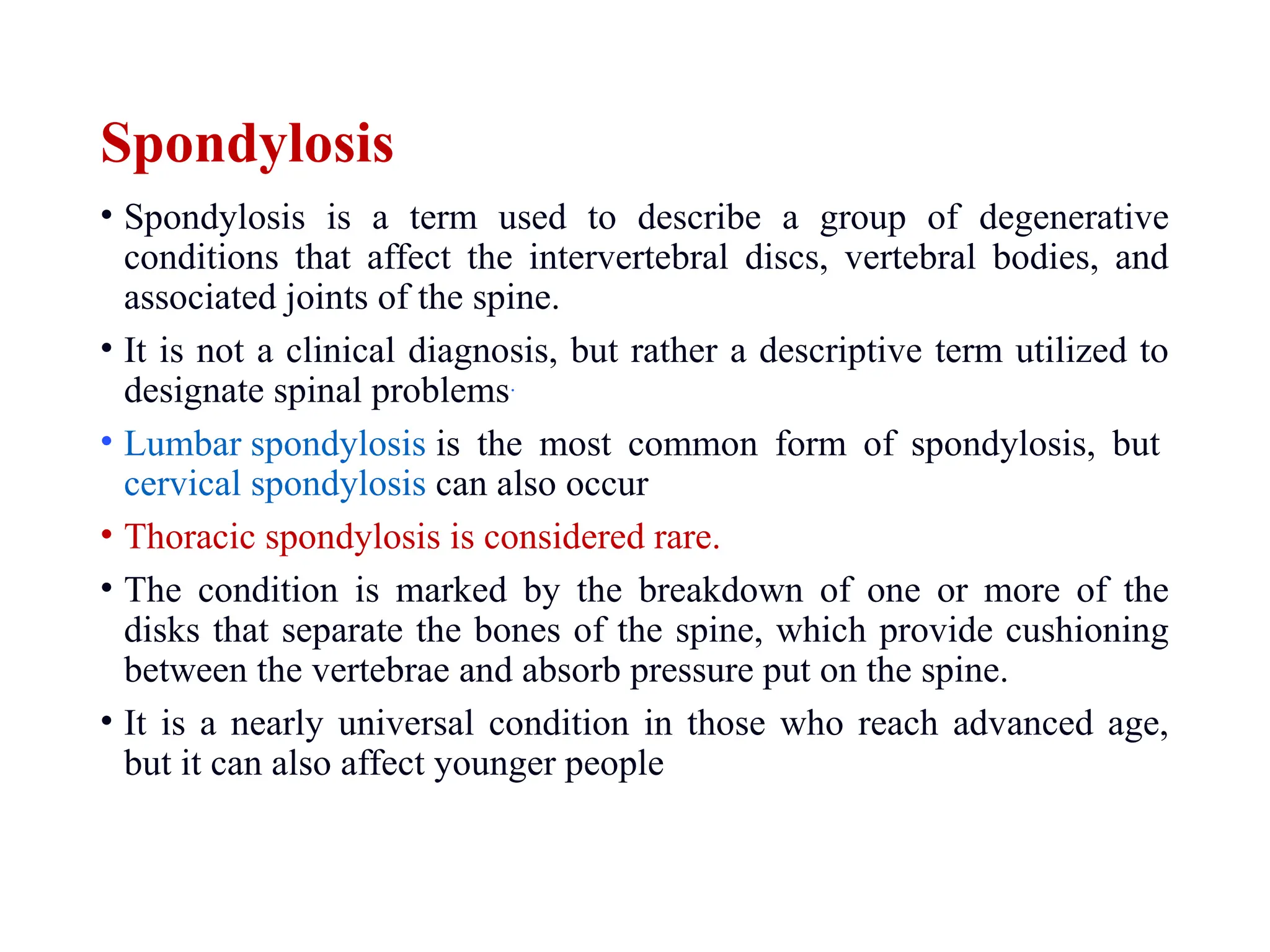 Cervical and Lumbar pathology.ppt Pathologies here can affect neck and ...