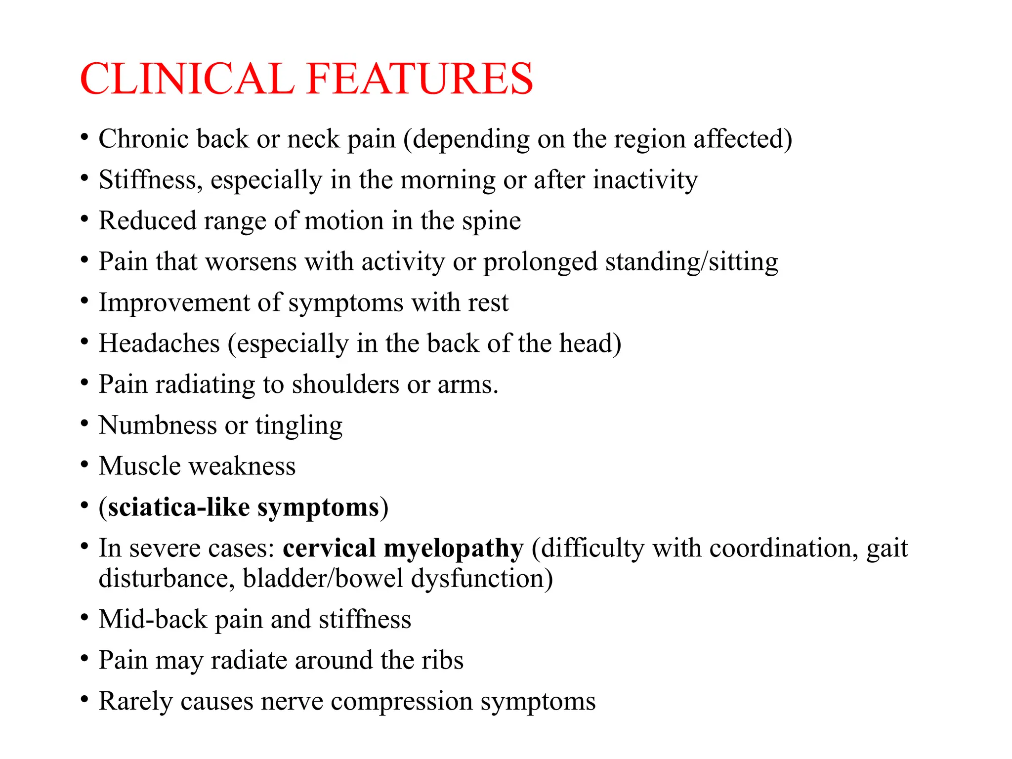 Cervical and Lumbar pathology.ppt Pathologies here can affect neck and ...