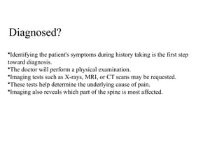 Cervical and Lumbar pathology.ppt Pathologies here can affect neck and ...